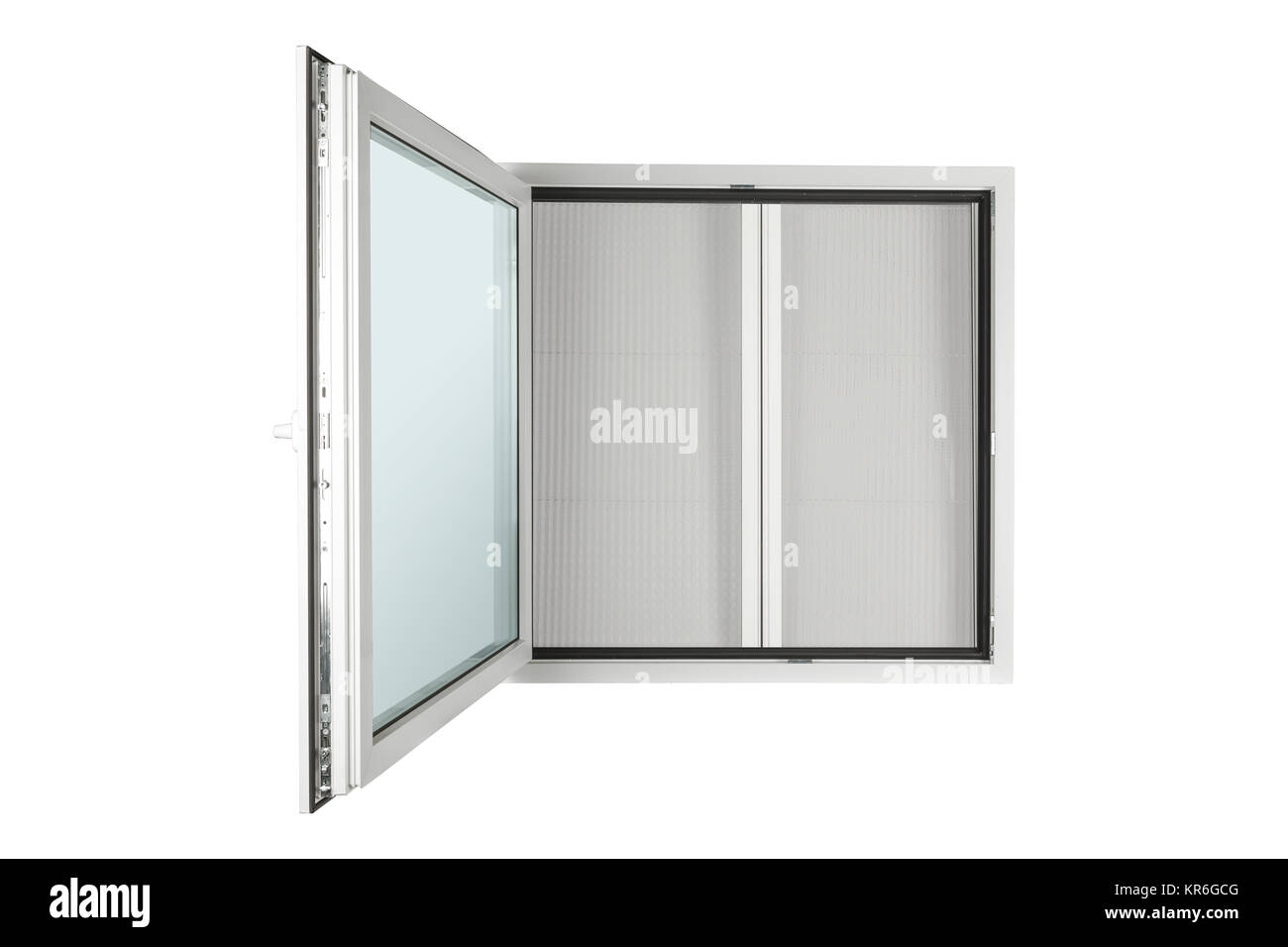 window made of PVC isolated on white Stock Photo - Alamy