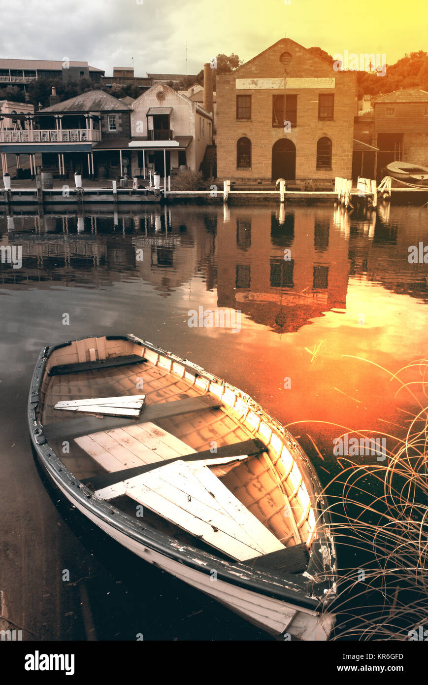 PORT CAMPBELL , AUSTRALIA - MAY 5, 2008 : The old wooden paddle boat ...