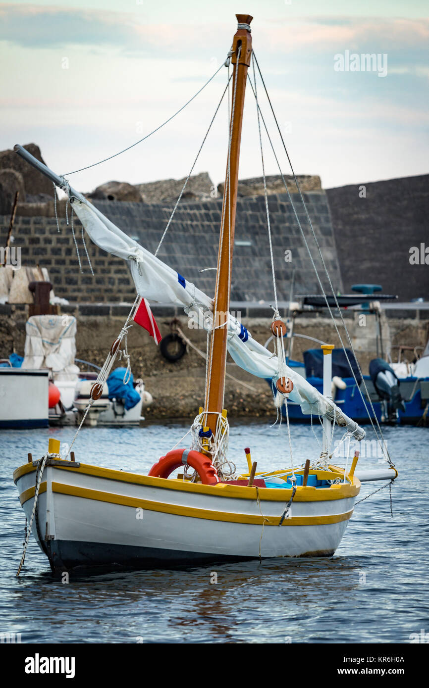the colored sailboat Stock Photo - Alamy