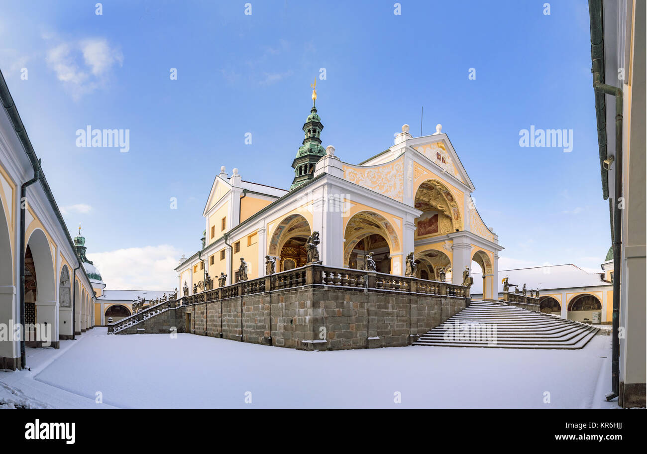 Church of baroque monastery at Svata Hora - The Holy Mountain ...