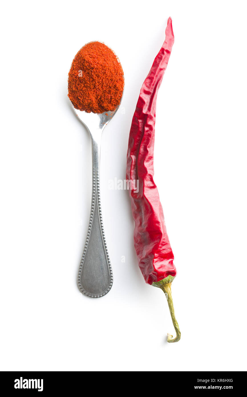 Chili pepper powdered pepper Cut Out Stock Images & Pictures - Alamy