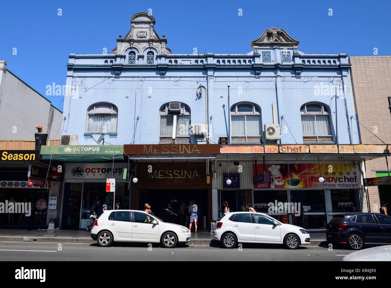 Restored Victorian buildings on King Street, the main thoroughfare in ...