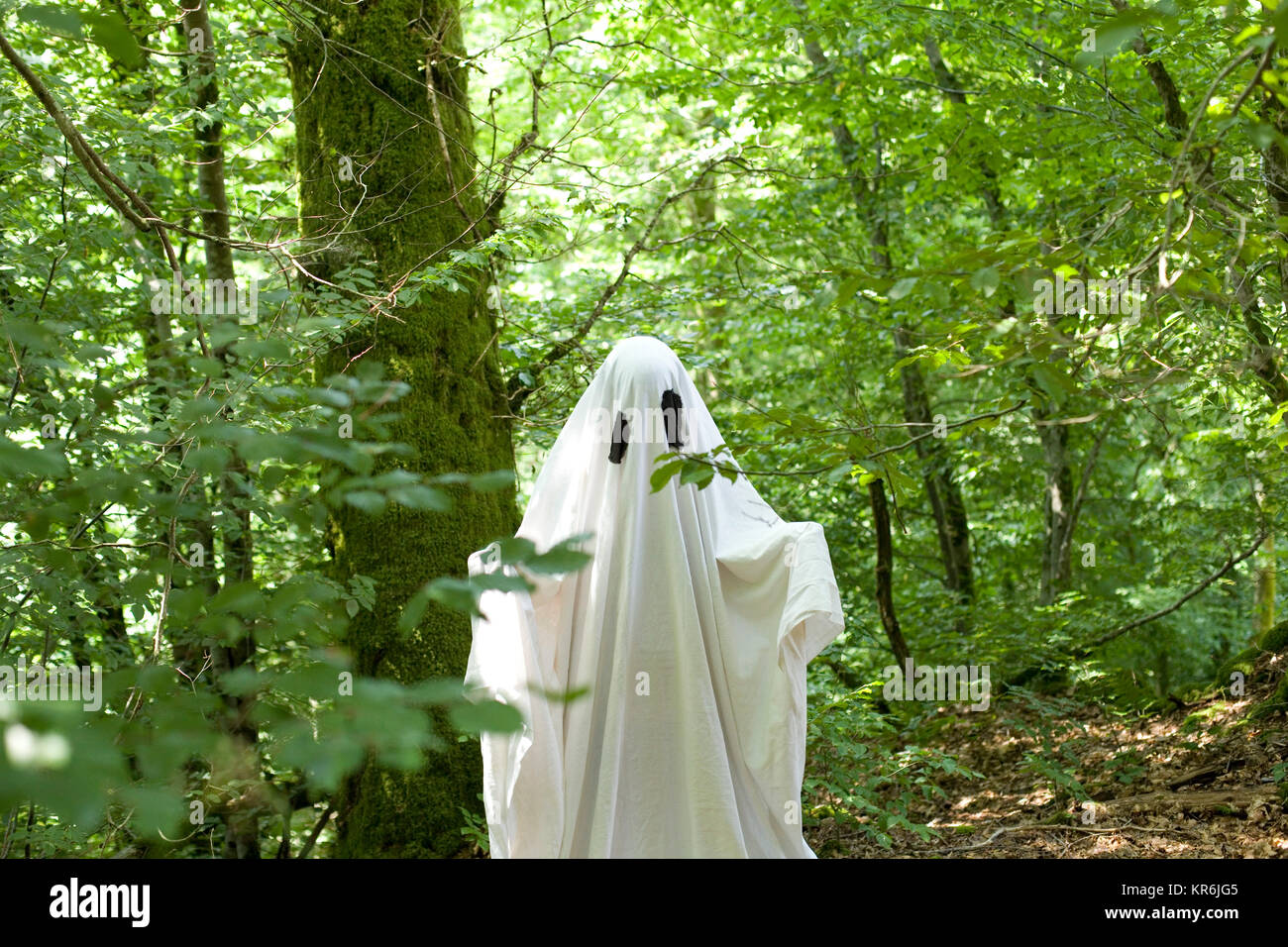 ghost in forest Stock Photo - Alamy
