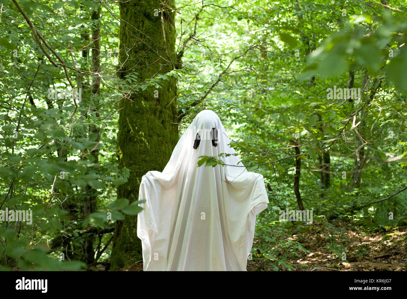 ghost in forest Stock Photo - Alamy