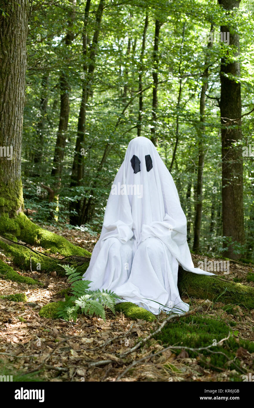 ghost in forest Stock Photo - Alamy