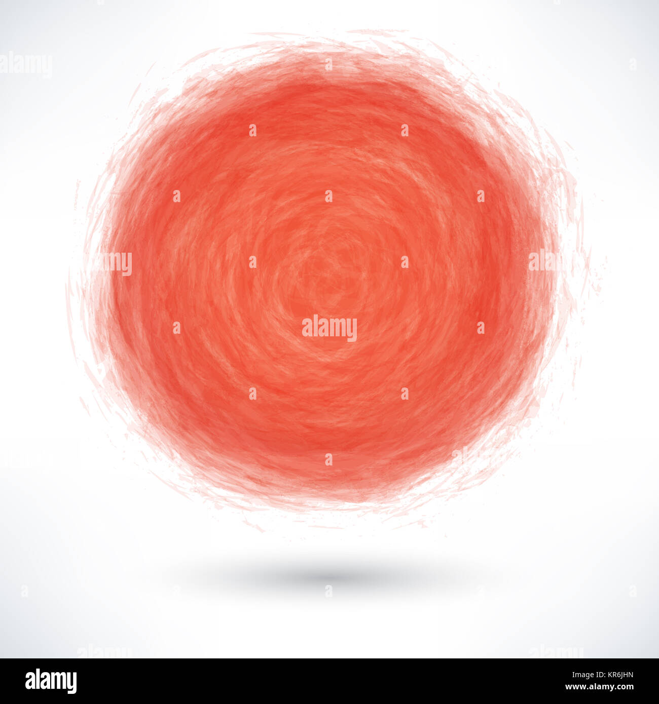 Red brush stroke in the form of a circle Stock Photo - Alamy