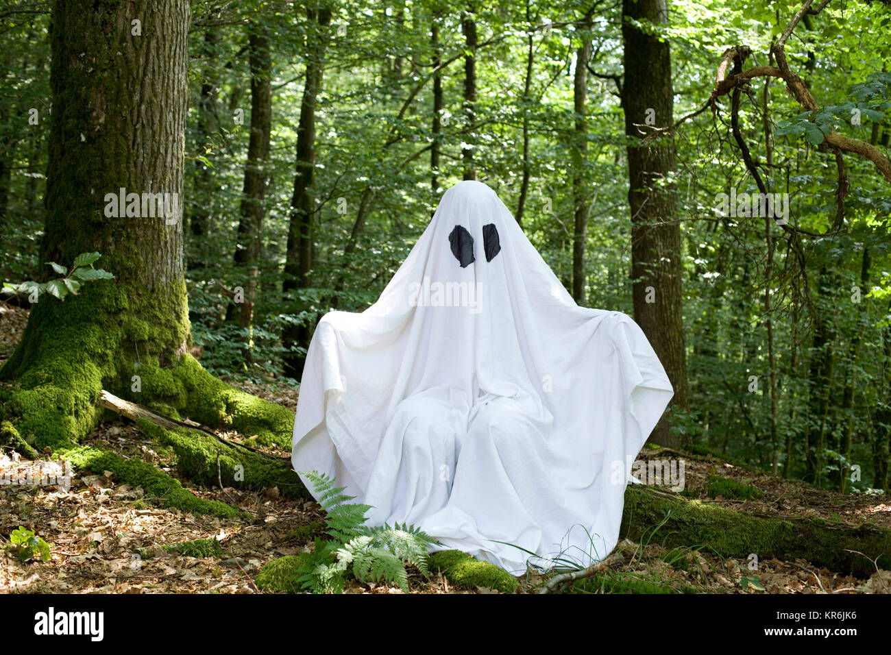 ghost in forest Stock Photo - Alamy