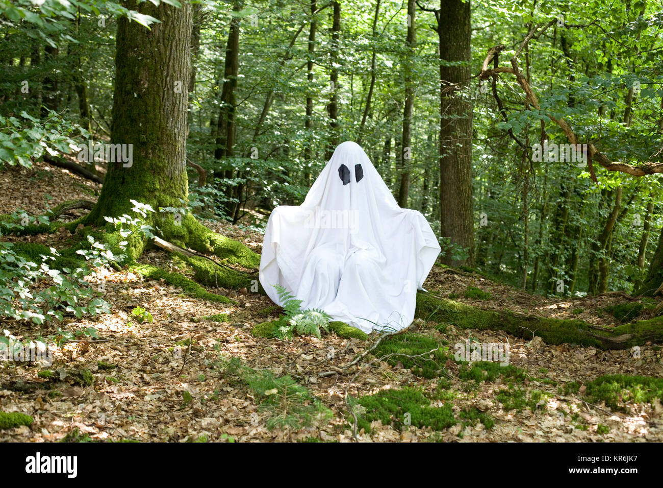 ghost in forest Stock Photo - Alamy