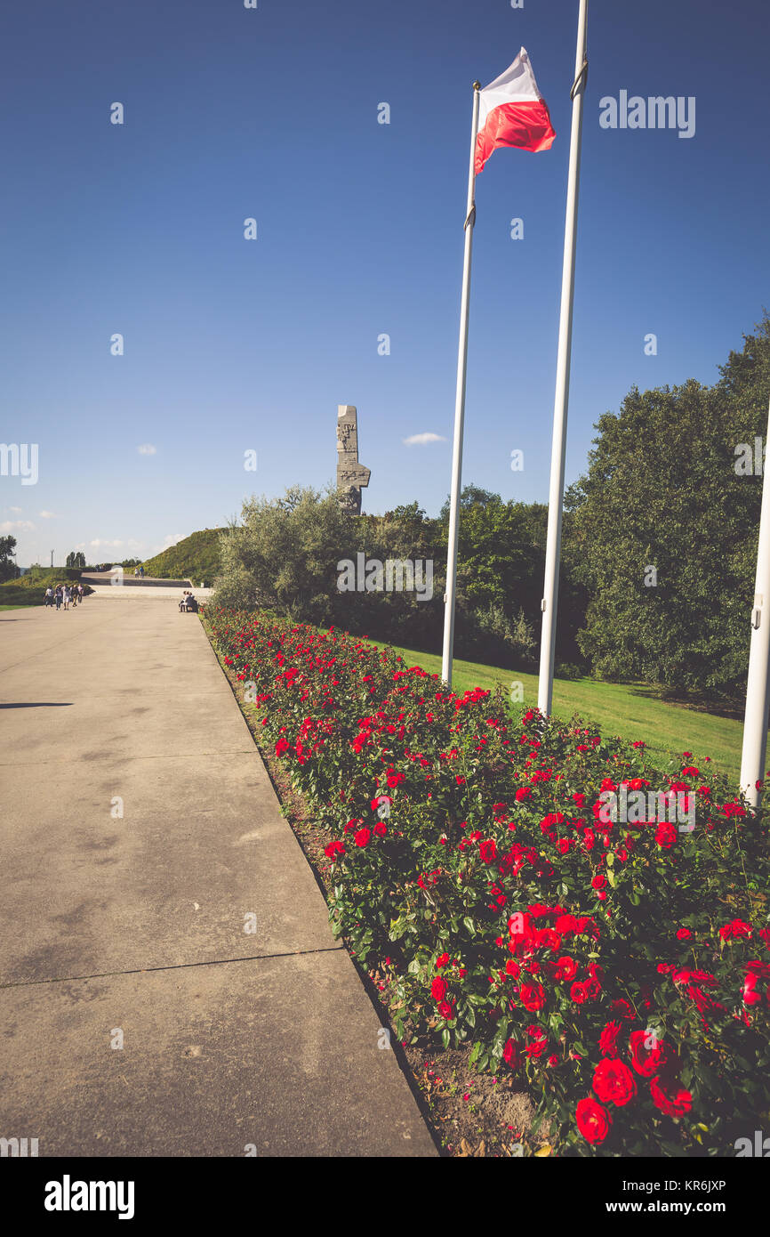 westerplatte. monument commemorating first battle of the second world ...
