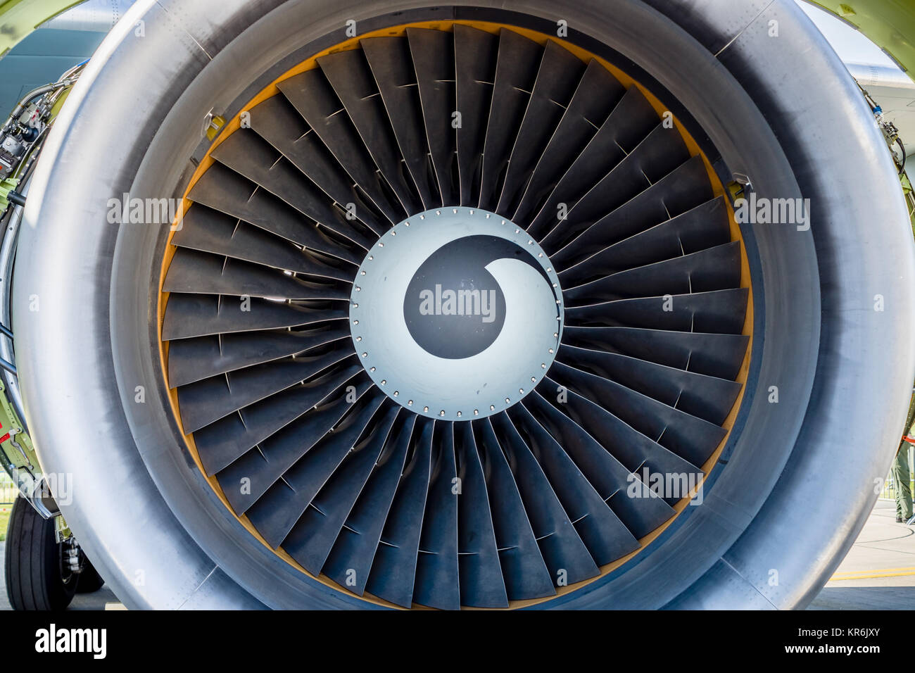 Turbofan jet engine close up Stock Photo - Alamy