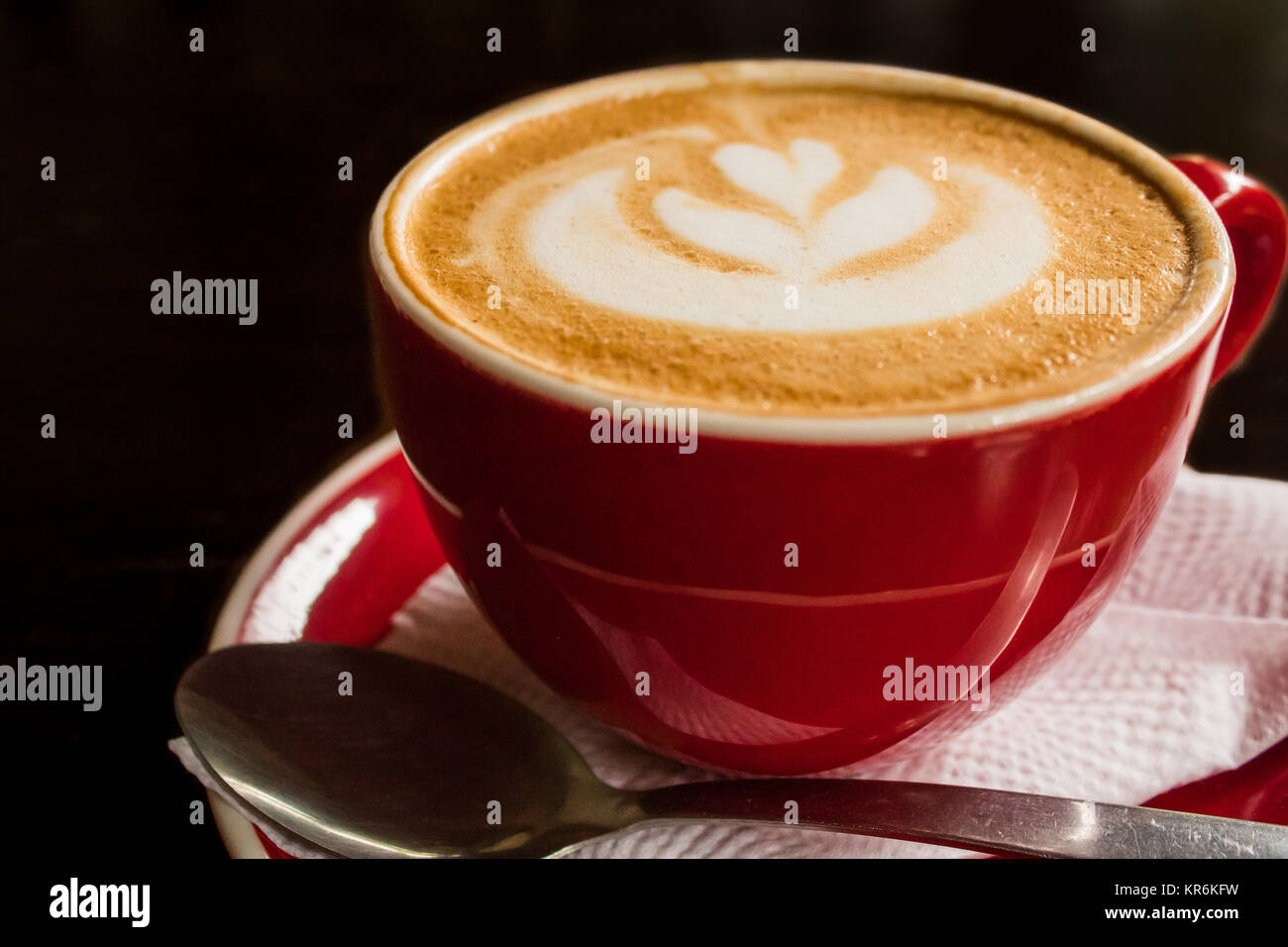 Red cup coffee flower hi-res stock photography and images - Alamy