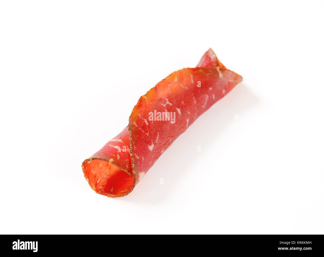 Slice of smoked marinated beef Stock Photo - Alamy