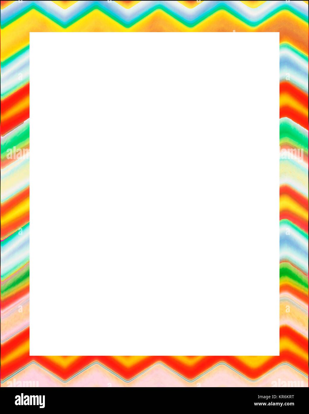 Colorful Chevron Page Borders