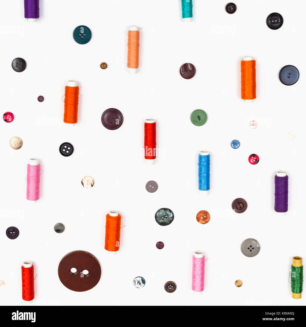 Set buttons thread on Cut Out Stock Images & Pictures - Alamy