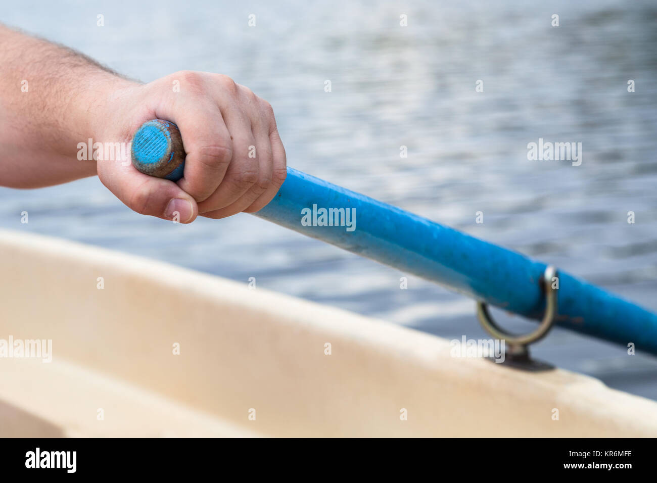 Hand holding oar rowing hand hi-res stock photography and images - Alamy
