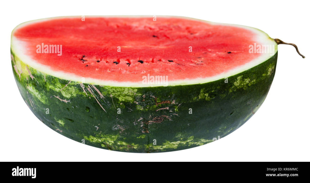 side view of half ripe watermelon isolated Stock Photo - Alamy