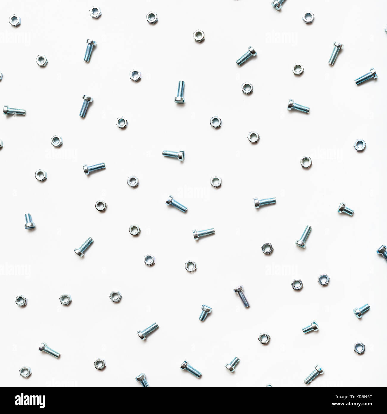 Top view metal bolts Cut Out Stock Images & Pictures - Alamy