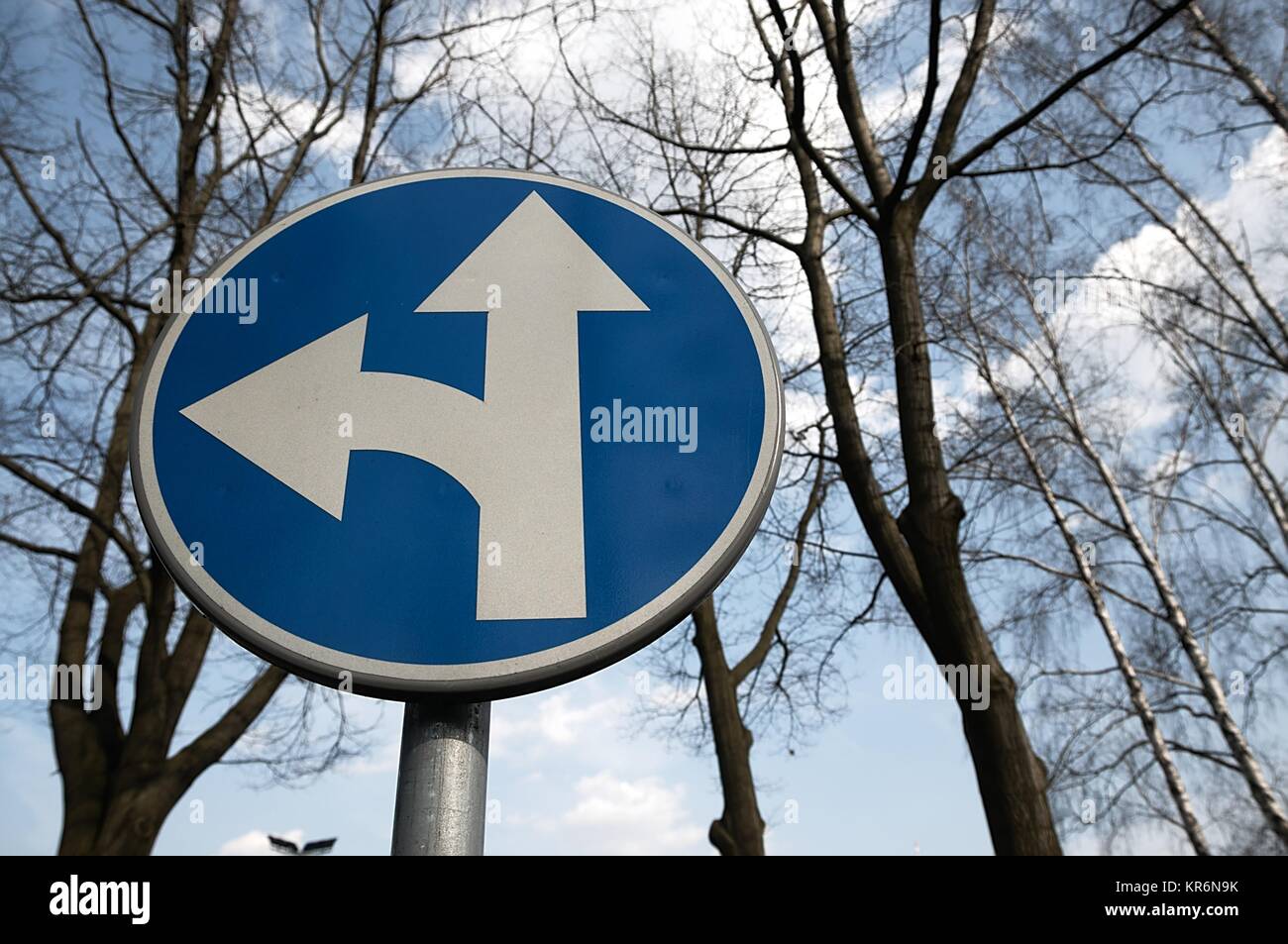 Road sign Straight ahead Stock Photo - Alamy