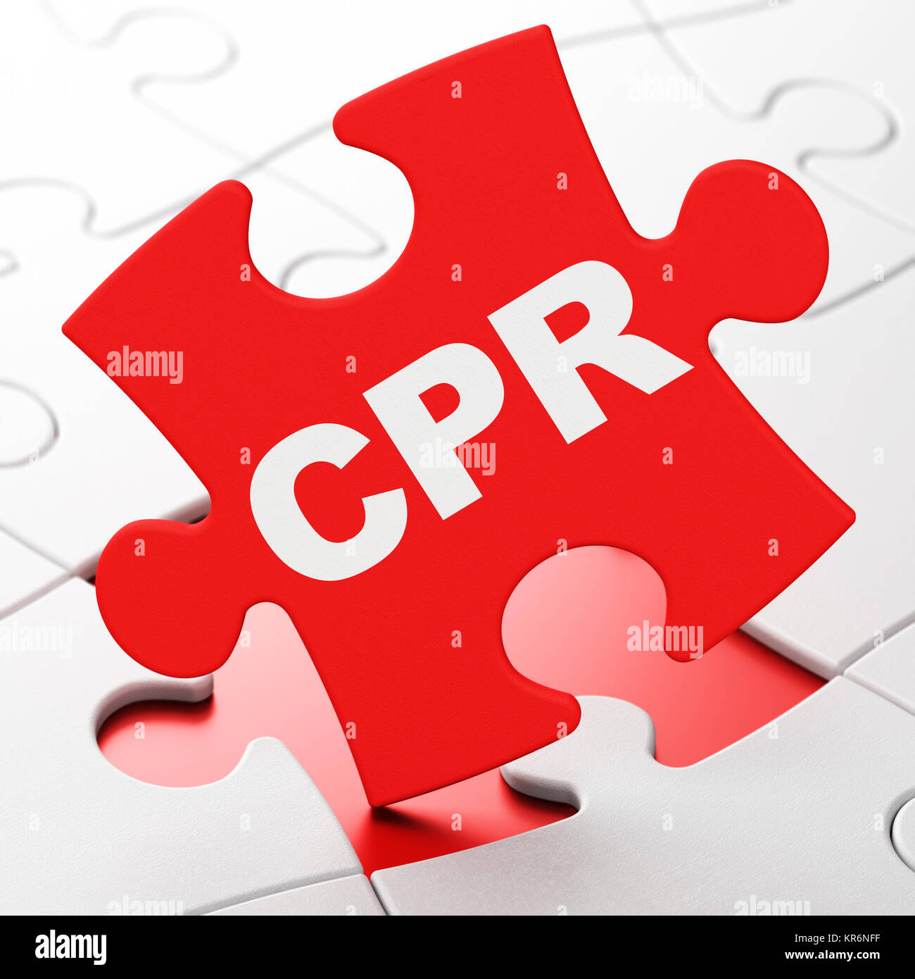 Medicine concept: CPR on puzzle background Stock Photo - Alamy