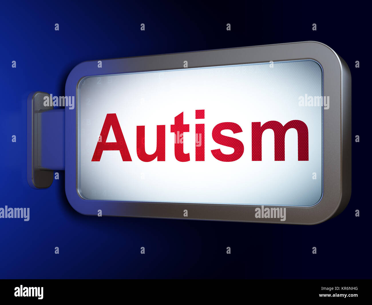 Medicine concept: Autism on billboard background Stock Photo - Alamy