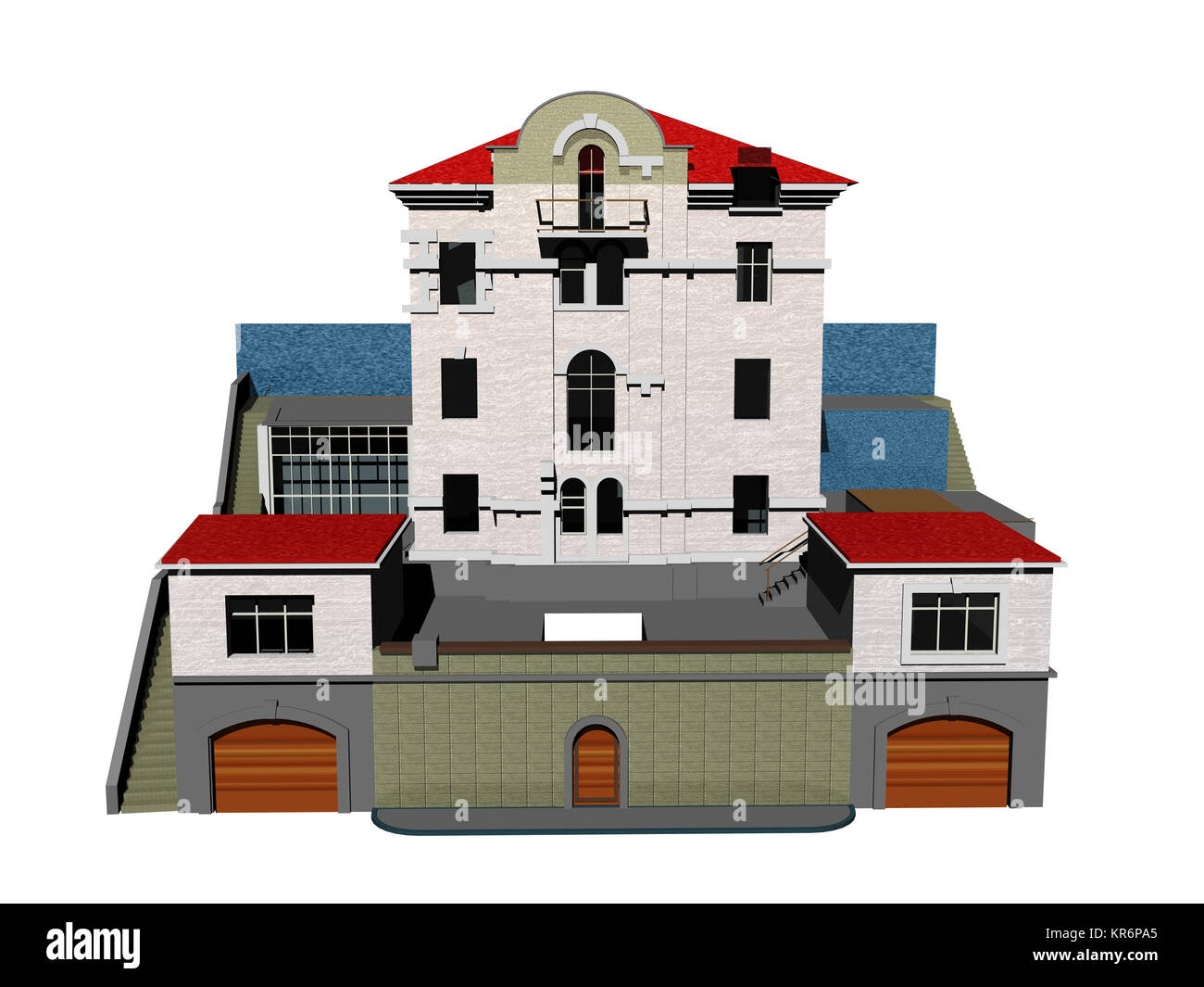 Home residential building complex Cut Out Stock Images & Pictures - Alamy