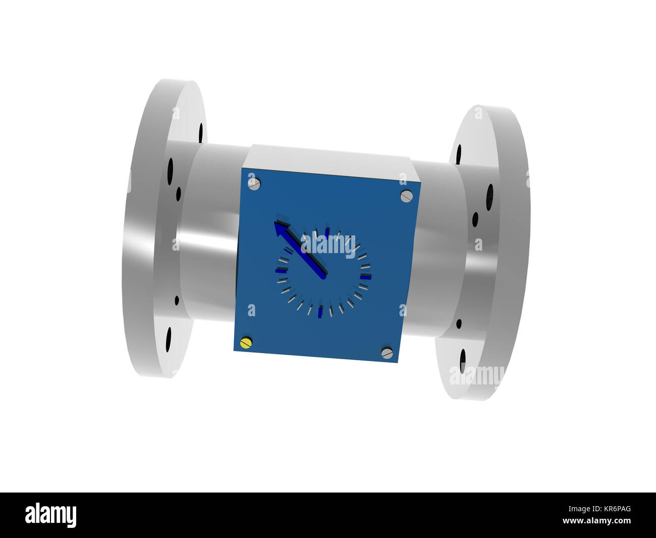 Water flow meter Cut Out Stock Images & Pictures - Alamy