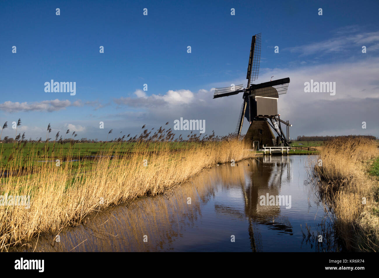 Windmill the Broekmolen Stock Photo - Alamy