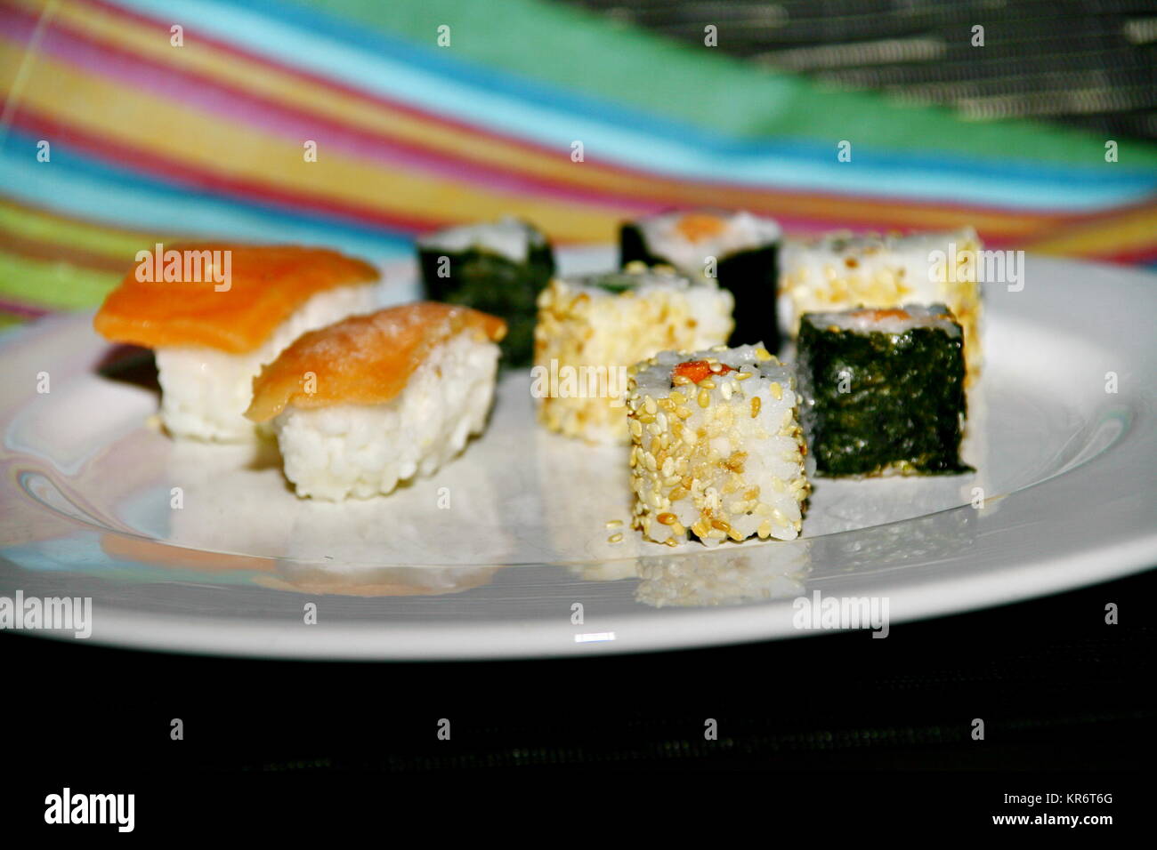 plate of sushi Stock Photo - Alamy