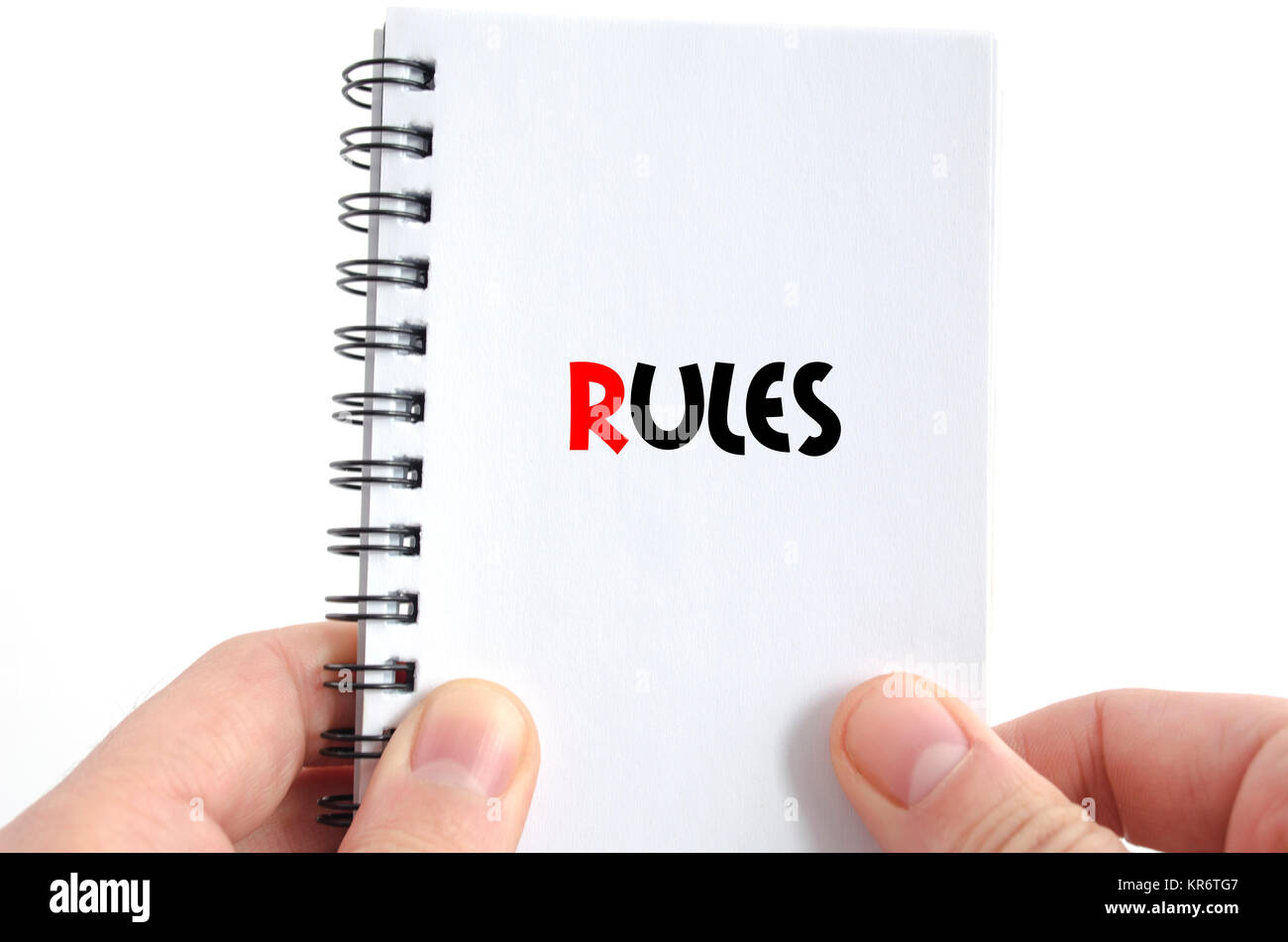 Rules text concept Stock Photo - Alamy