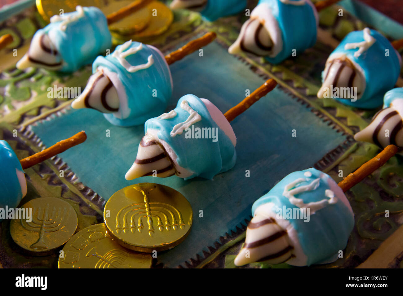 Food dreidel hi-res stock photography and images - Alamy