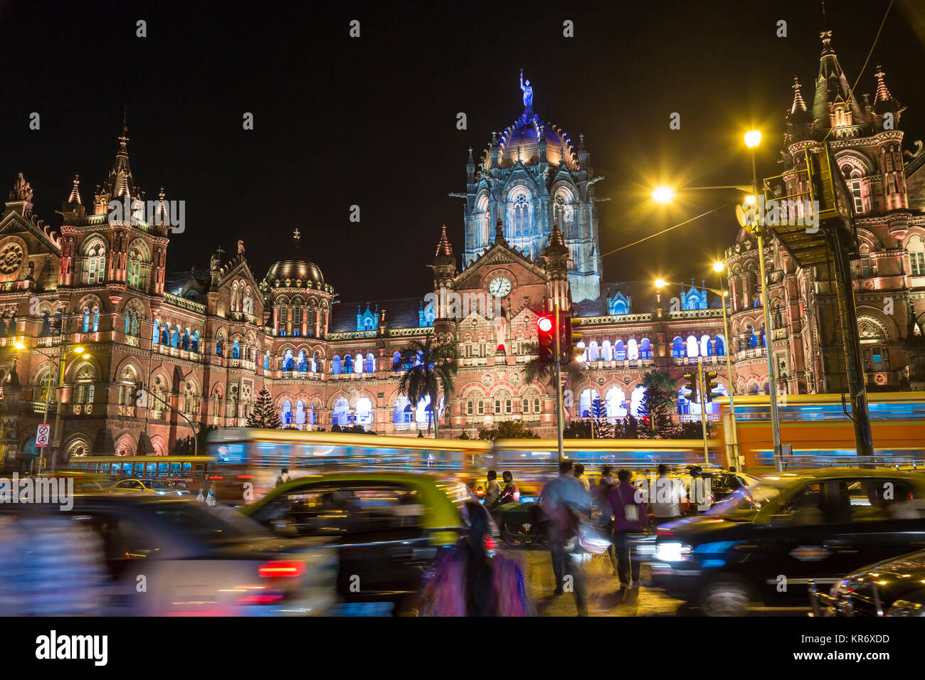 Chhatrapati Shivaji Terminus At Night