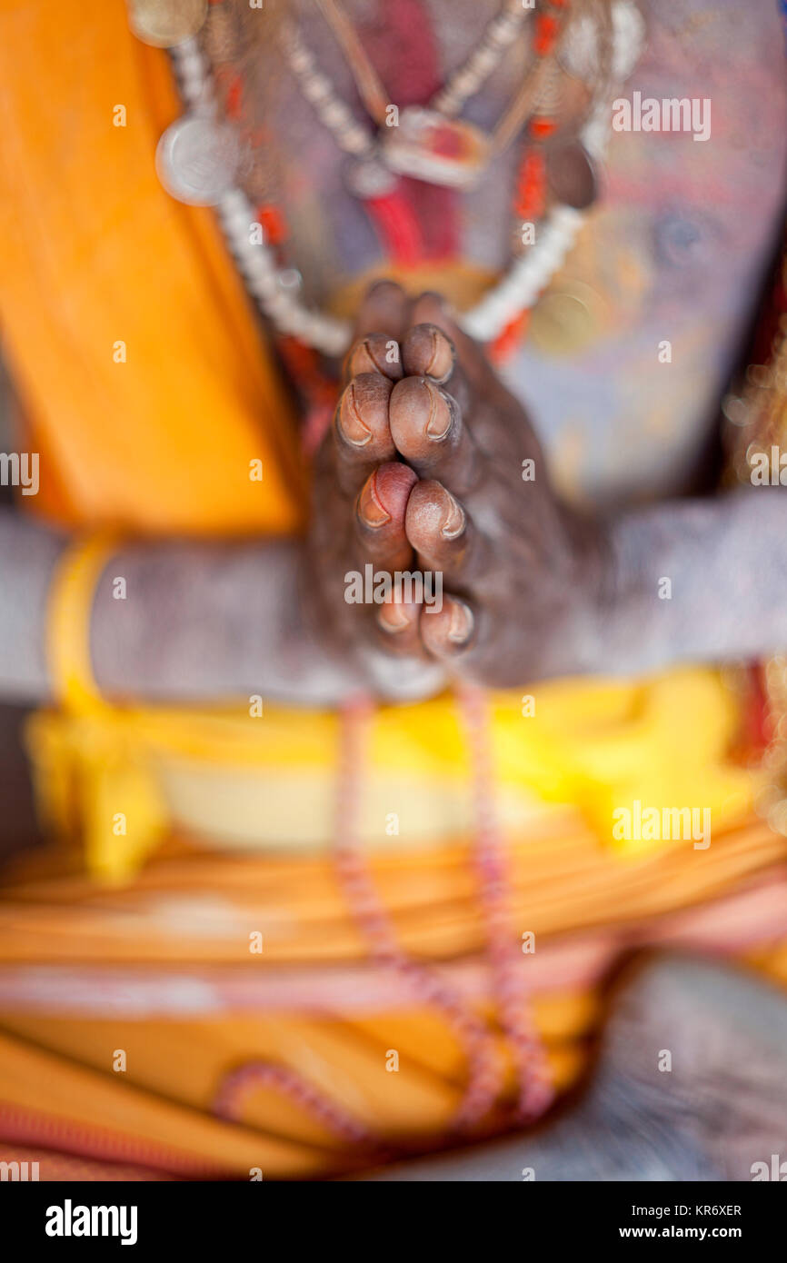Close up of Buddhist's hands in prayer gesture Stock Photo - Alamy