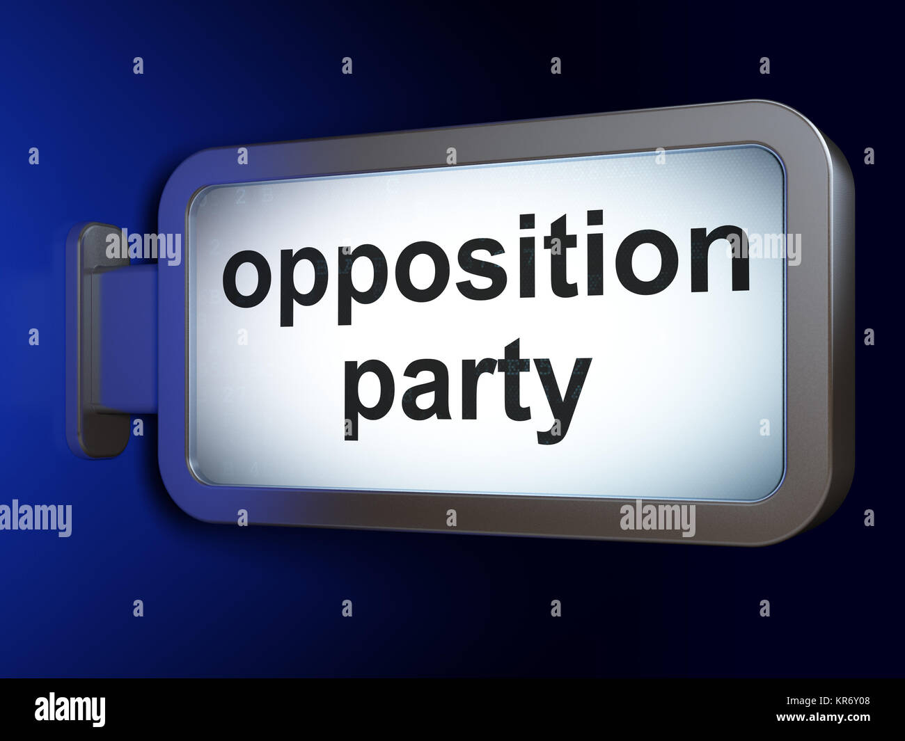 Politics concept: Opposition Party on billboard background Stock Photo ...