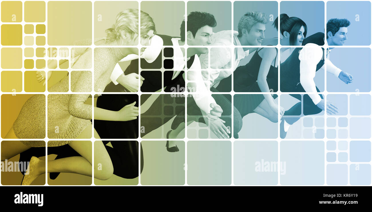 Business People Running Stock Photo - Alamy