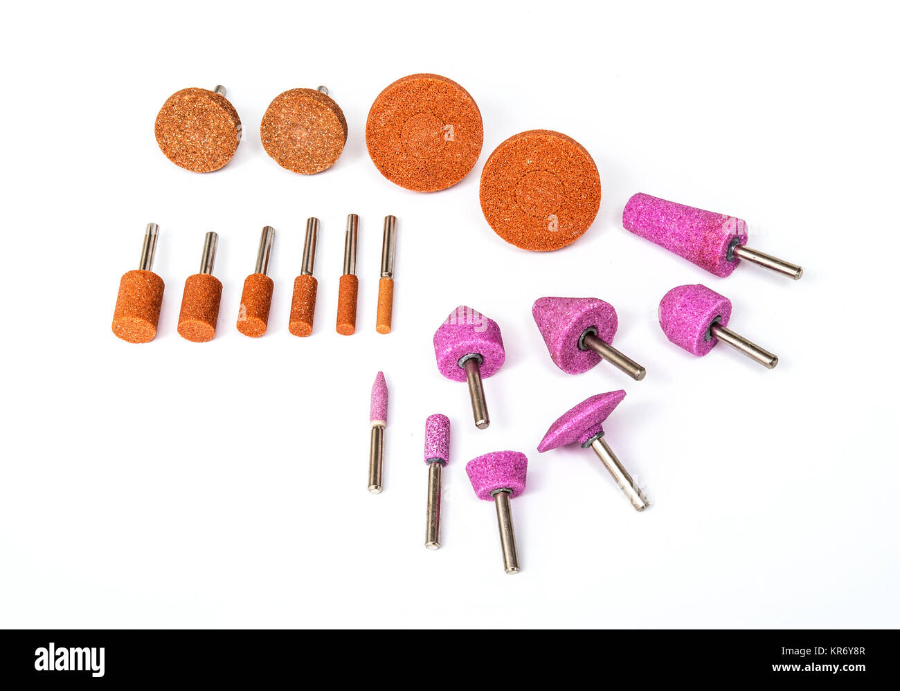 Industrial grinding and polishing drill bits Stock Photo - Alamy