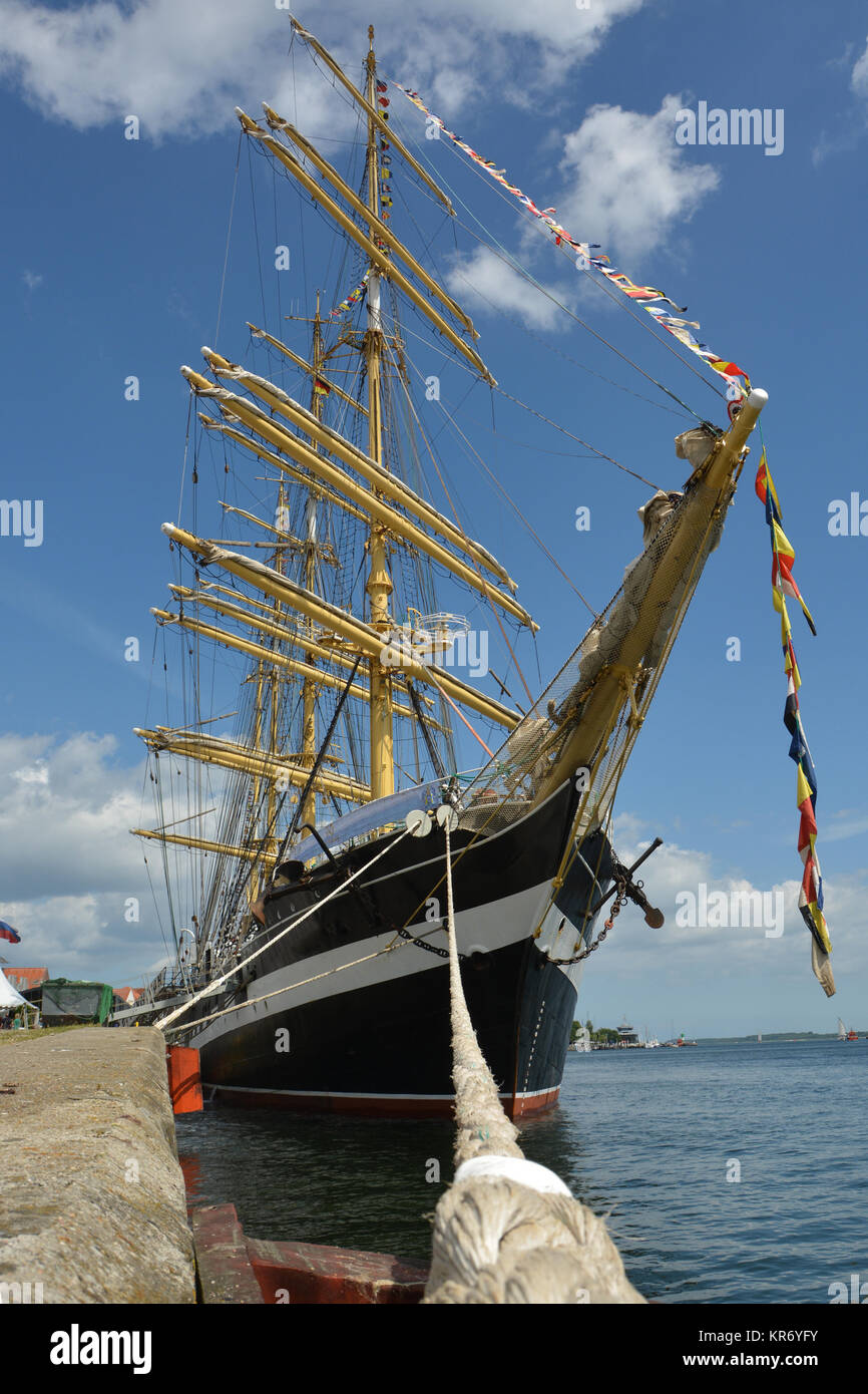 sail boat in port Stock Photo - Alamy