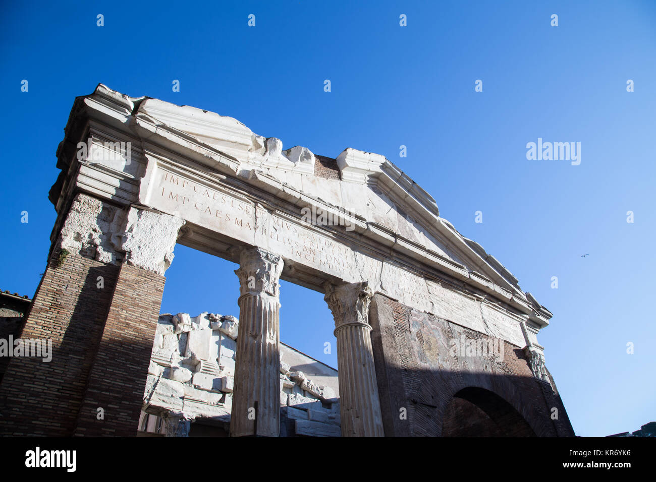 Roma, Italy. 18th Dec, 2017. View of Portico d'Ottavia in Rome Credit ...
