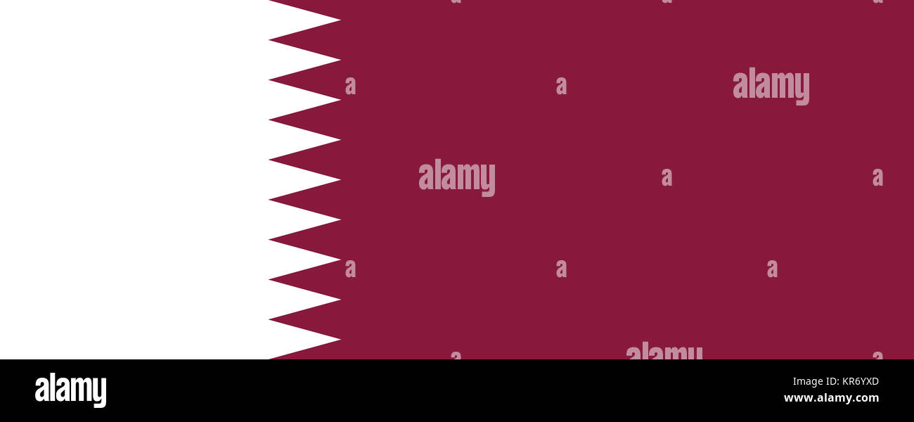 Flag of Qatar in correct proportions and colors Stock Photo - Alamy