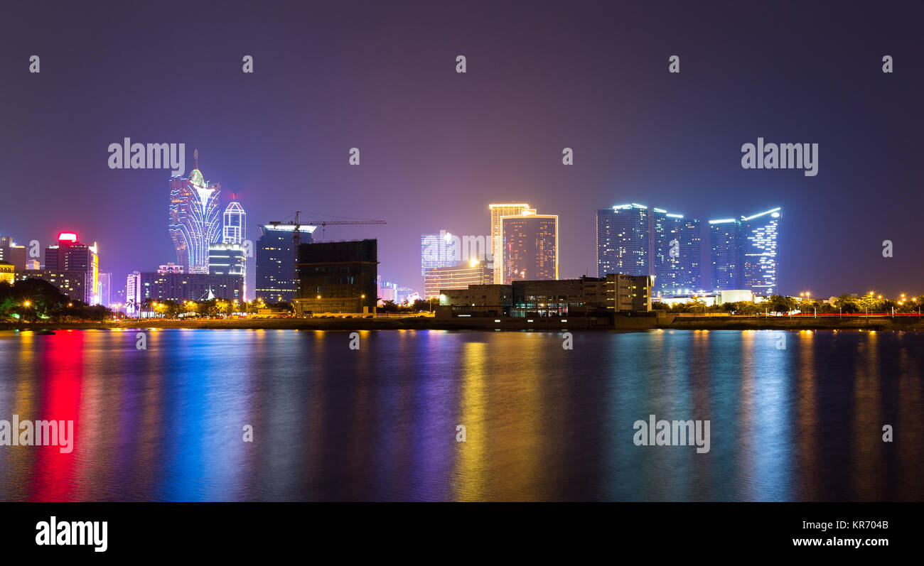 Macau at night Stock Photo - Alamy