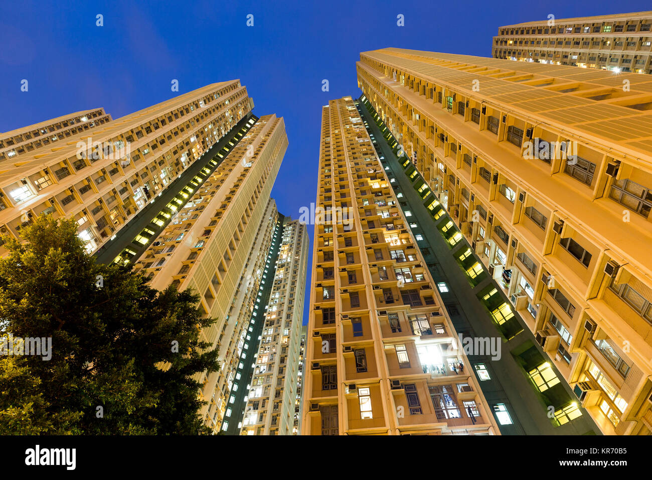 Low angle view apartment building Stock Photo - Alamy