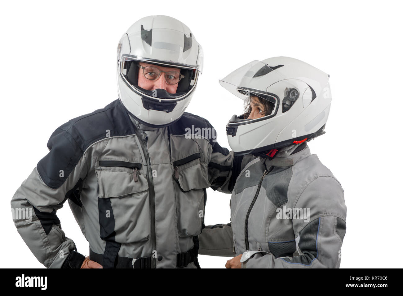 Old woman wearing helmet isolated hi-res stock photography and images ...