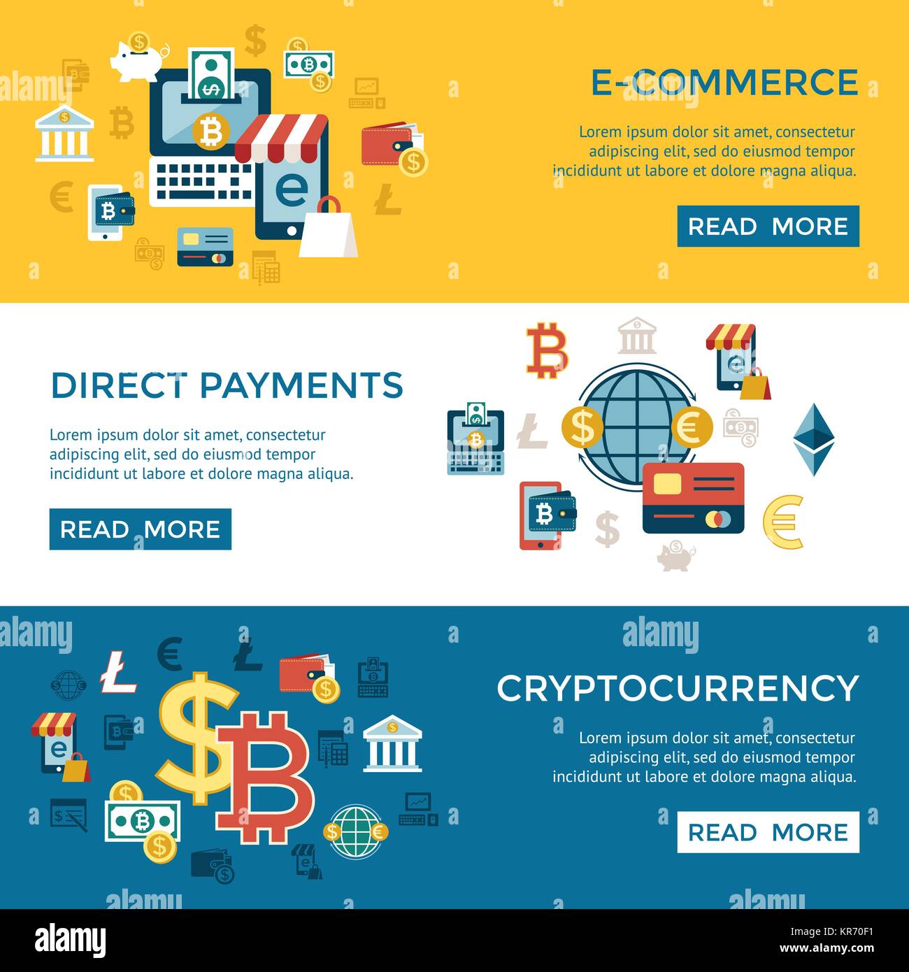 Digital vector bitcoin cryptocurrency and electronic money payments ...
