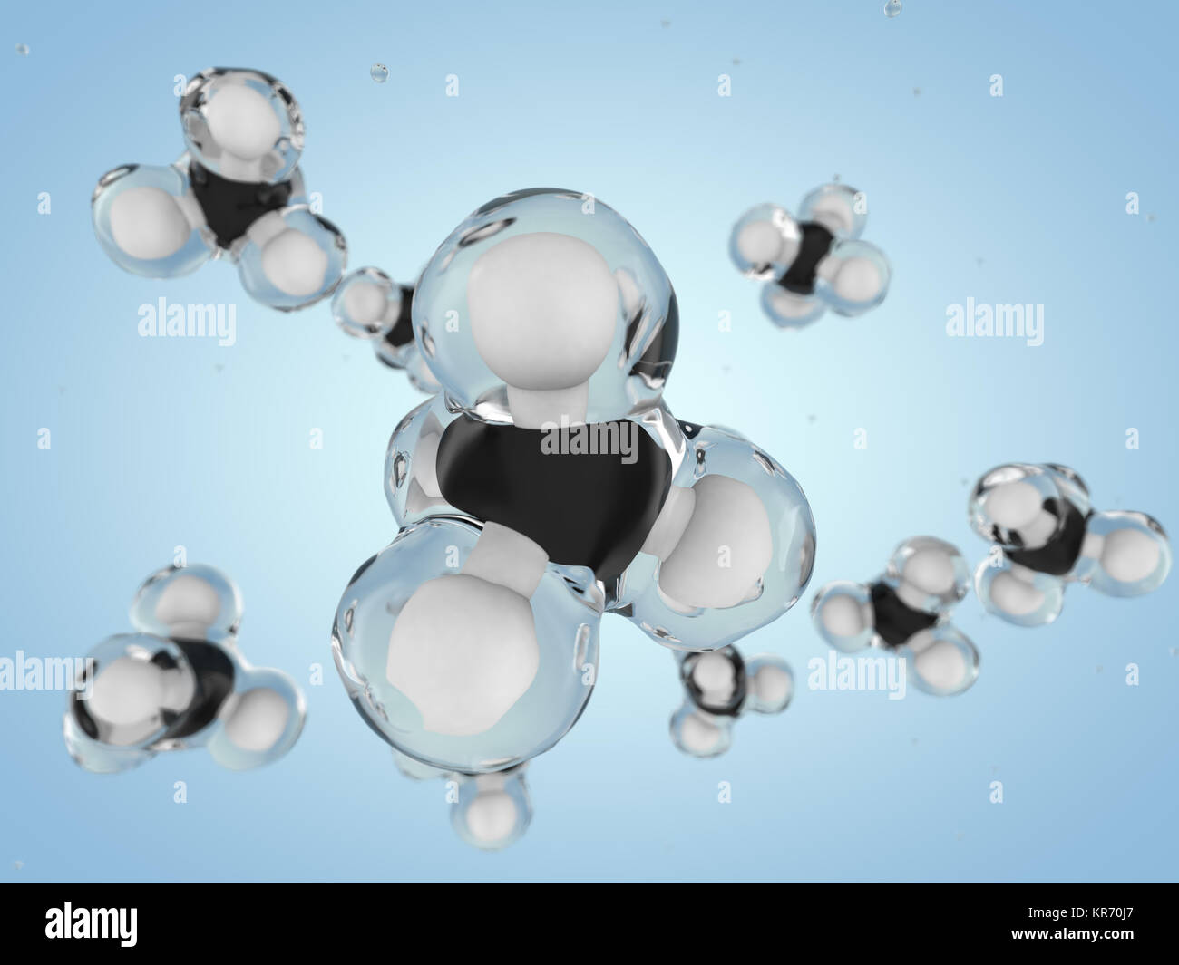 Methane Molecule Image. 3D rendering Stock Photo - Alamy