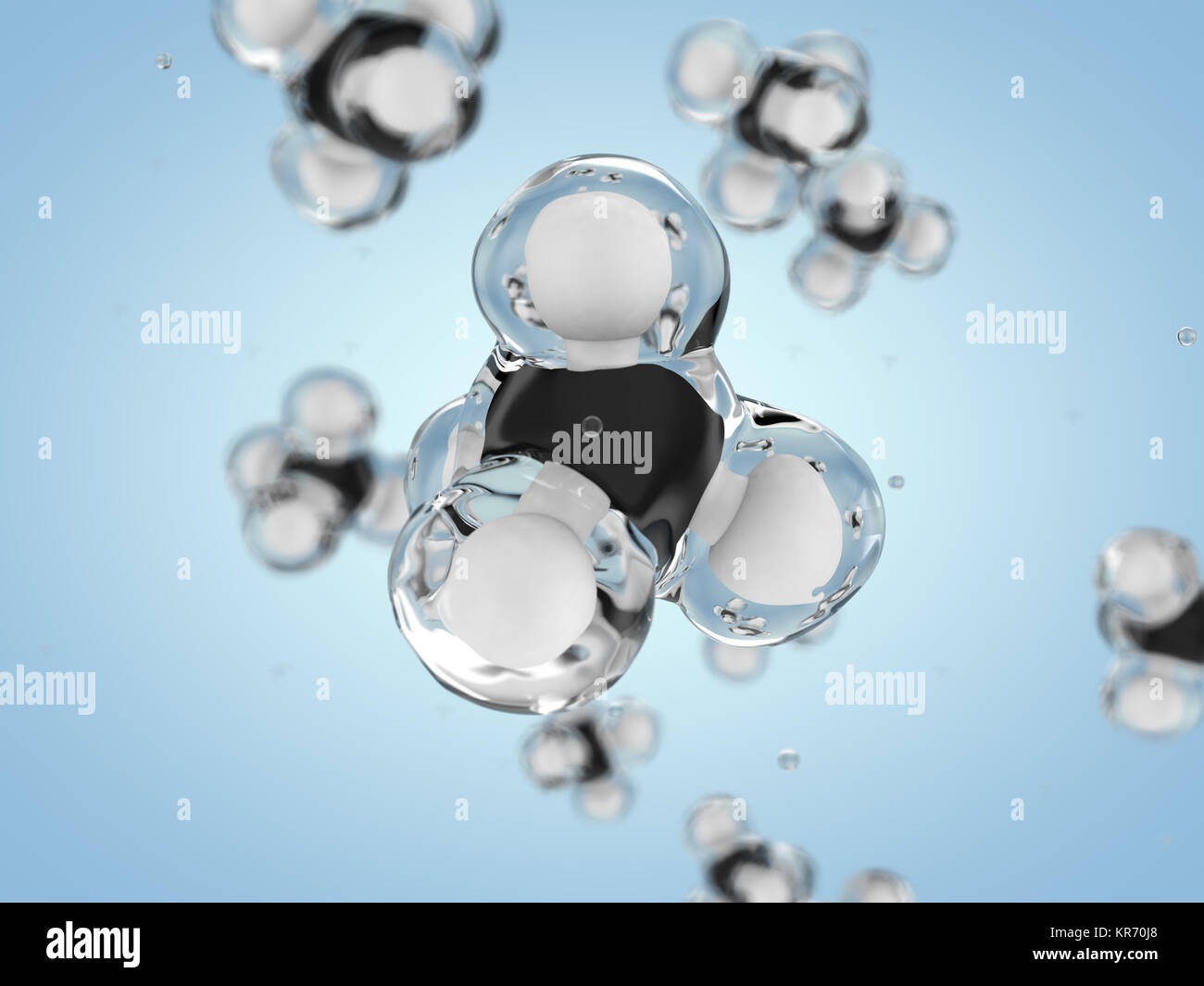 Methane Molecule Image. 3D rendering Stock Photo - Alamy