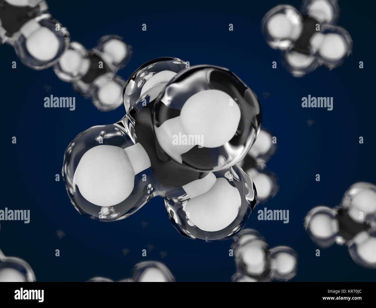 Methane Molecule Image. 3D rendering Stock Photo - Alamy