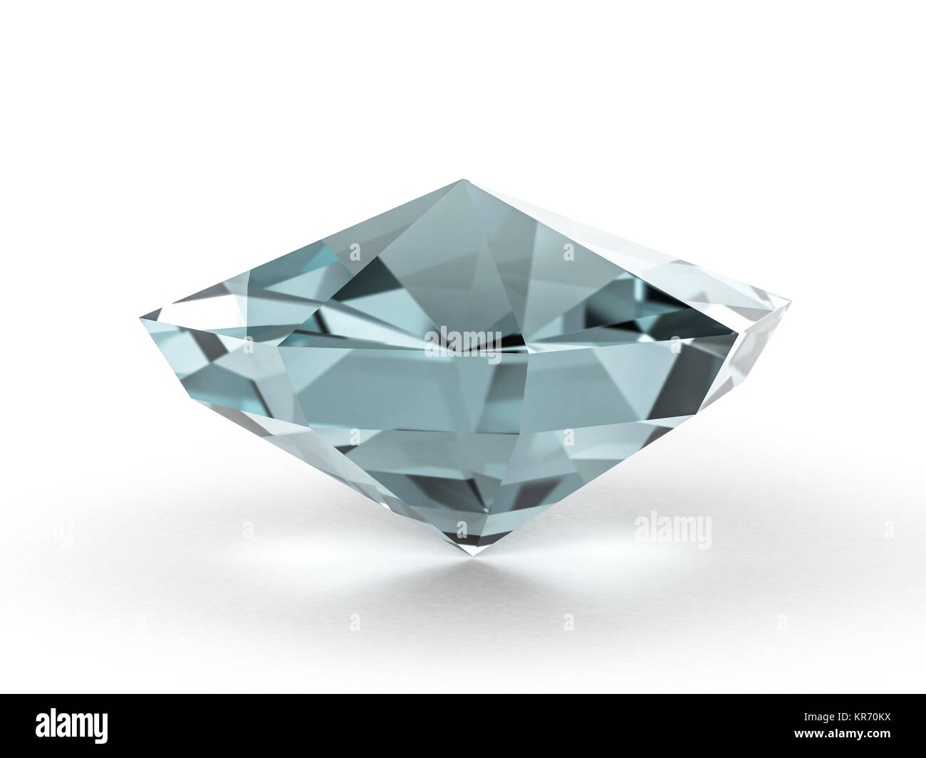 Diamond jewel on white background. 3D rendering Stock Photo - Alamy