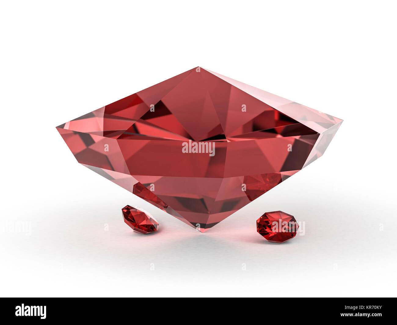 Diamond jewel on white background. 3D rendering Stock Photo - Alamy