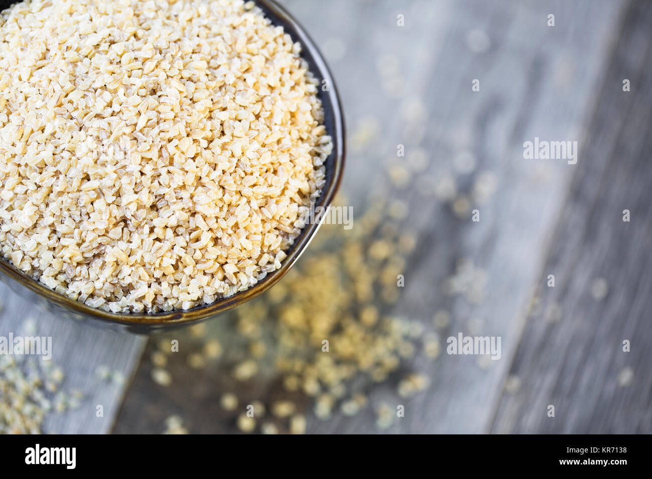 Bowl of Bulgur Wheat Stock Photo - Alamy