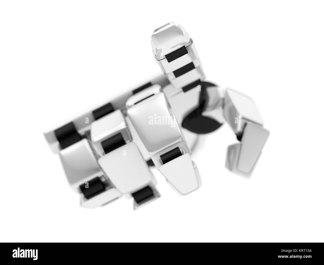 Concept of a robotic mechanical arm. 3D rendering Stock Photo - Alamy