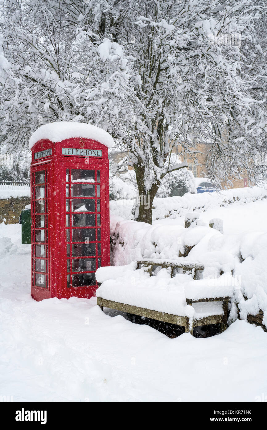 Old Telephone Box Covered In Snow High Resolution Stock Photography and ...